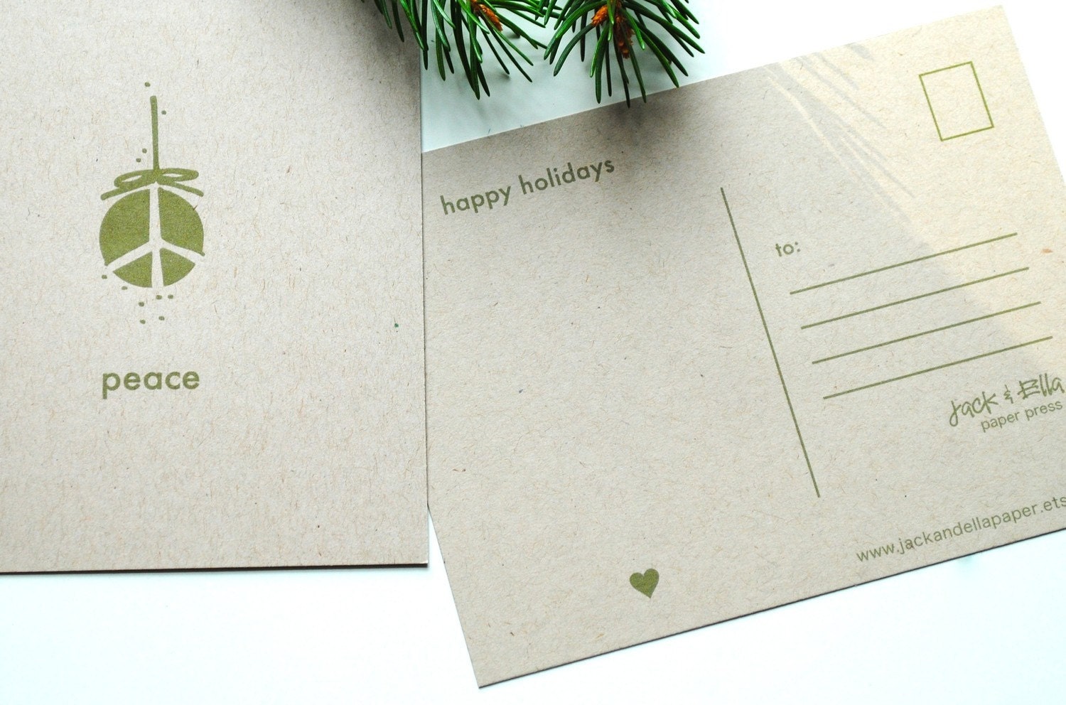 Sweet Peace Holiday Postcards Set of 50 - Etsy