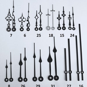 10 Pairs of Black or Brass New Clock Hands for Scrapbooking - Etsy