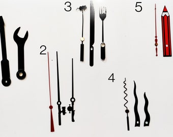 Wavy Yellow Clock Hands | Etsy