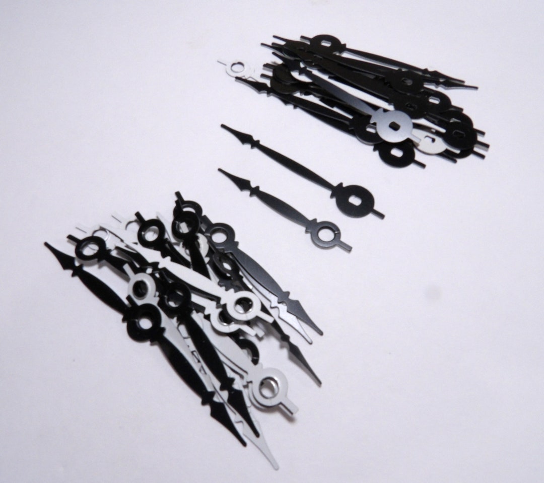 25 Pairs New Black Sword Clock Hands 22 for Scrapbooking - Etsy