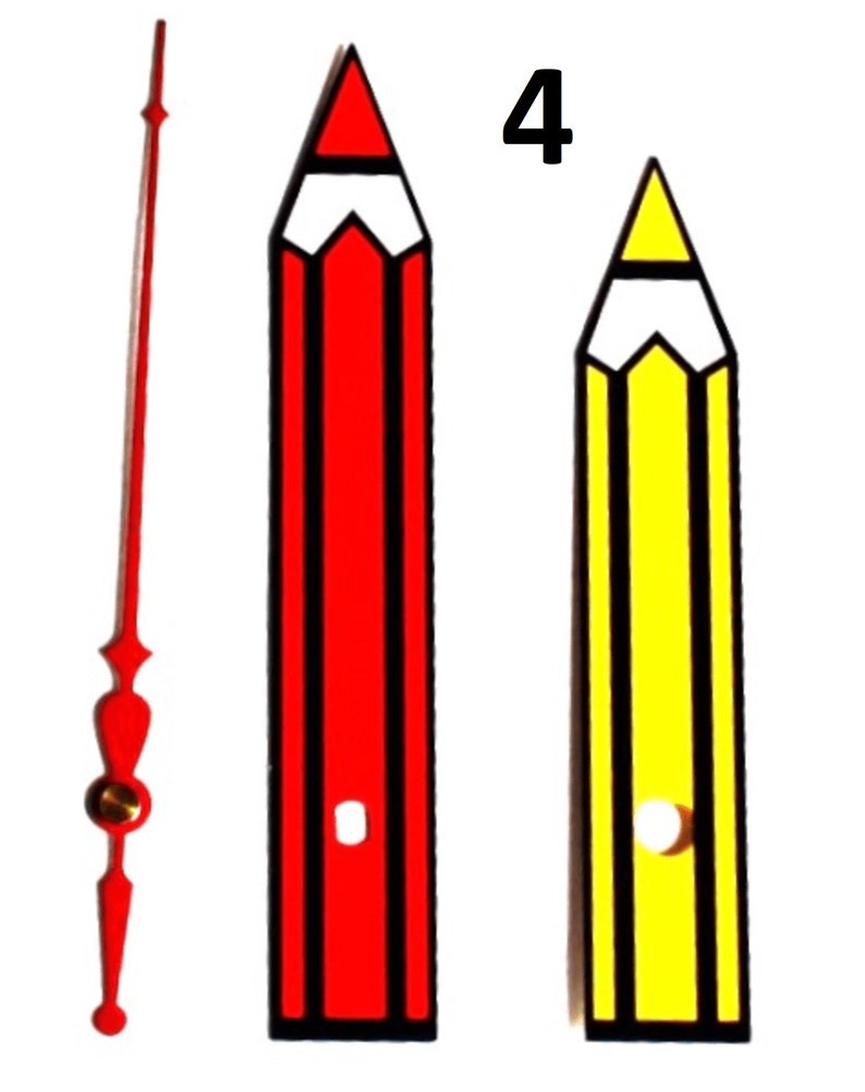 Specialty - Novelty Clock Hands Tools/crayons/silverware/fishing Poles ...