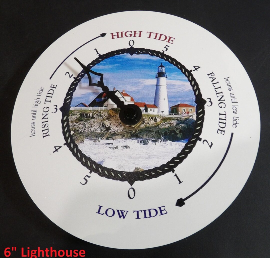 Your Choice From 4 Quartz Tide Tidal Clock Dials, 6" and 8" With 2 ...