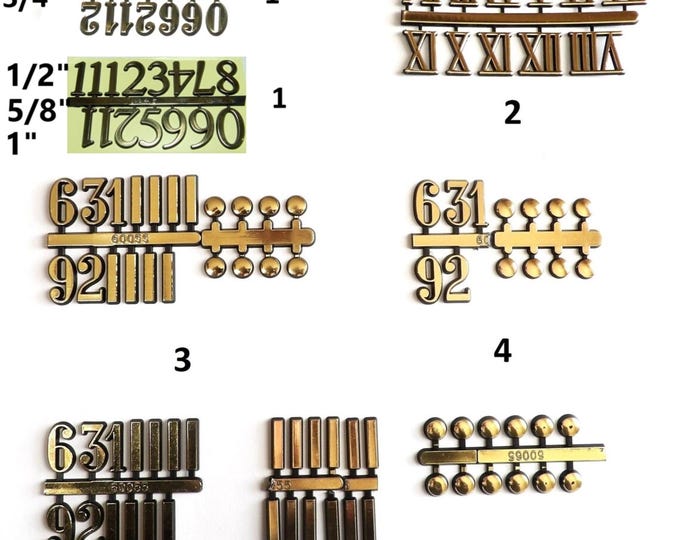 Sign Vinyl DIY Clock Numbers Square Fit - Etsy