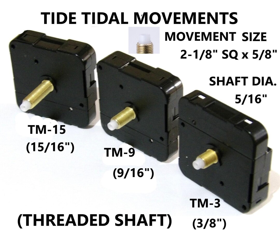 Quartz Tide Tidal Clock Movement With All Mounting Hardware, DIY Quartz ...