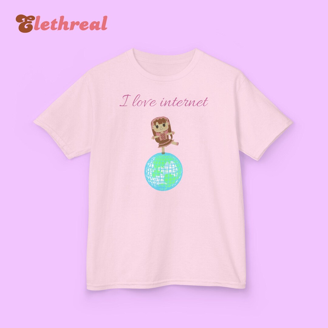 I Love Internet Shirt - Kawaii Soft Pastel Goth Clothing - Cute ...