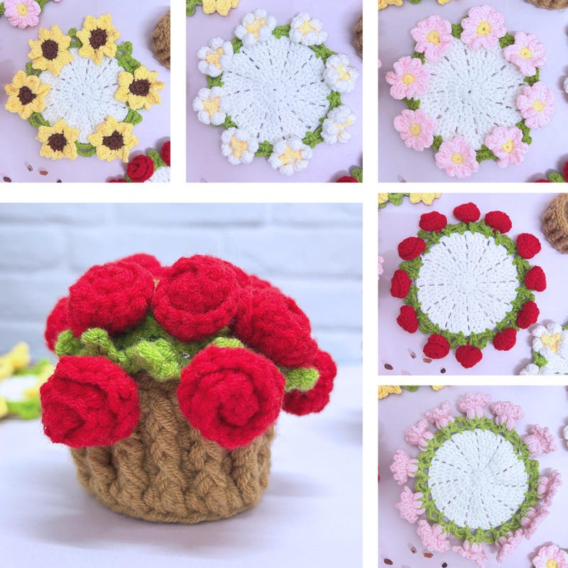 Pink Flowers Basing Minis - Etsy