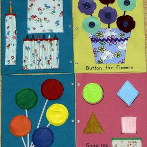 Quiet Book - Cloth Learning Book - Etsy