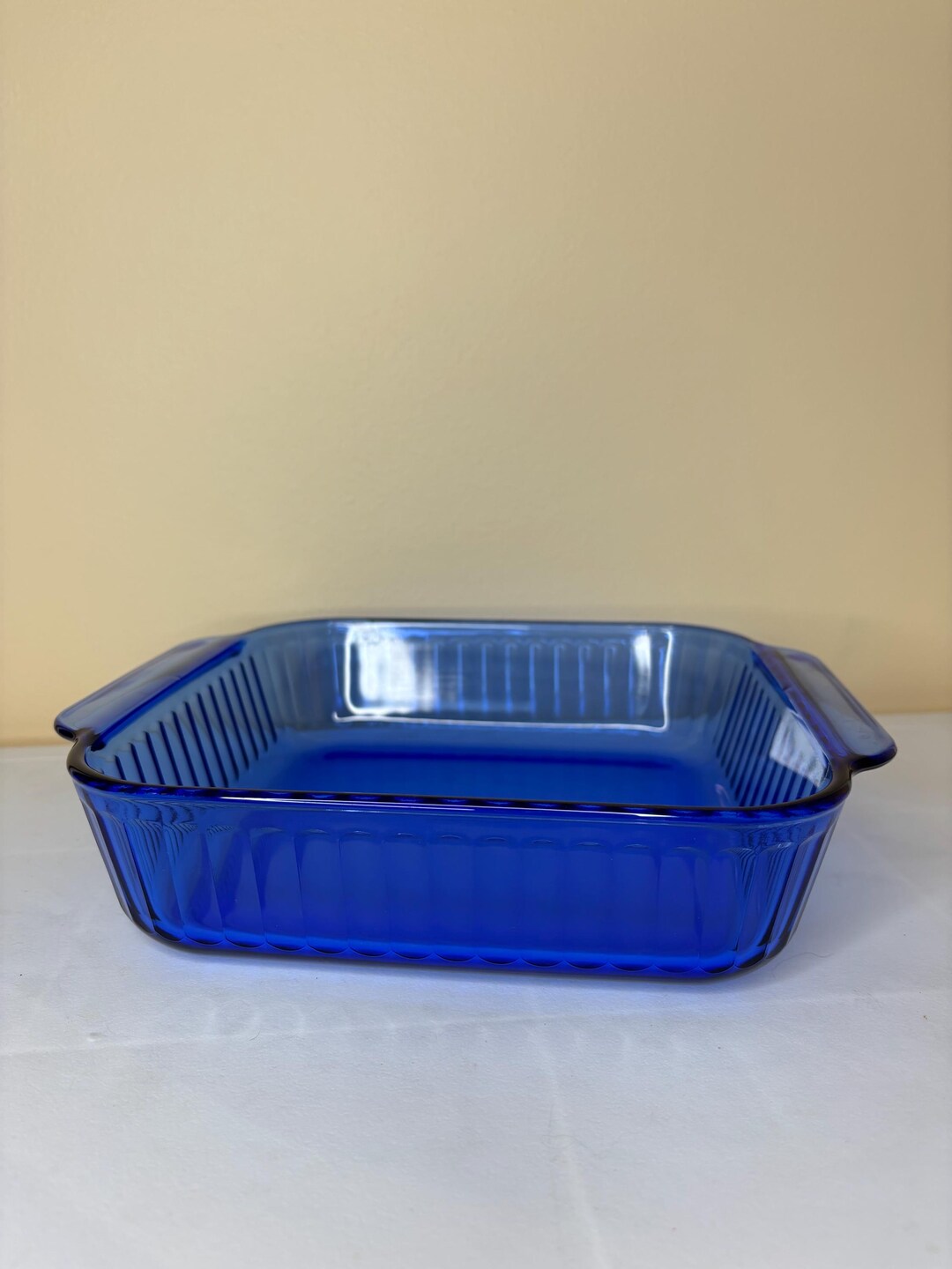 Vintage Pyrex Cobalt Blue Baking Dish With Lid - Etsy