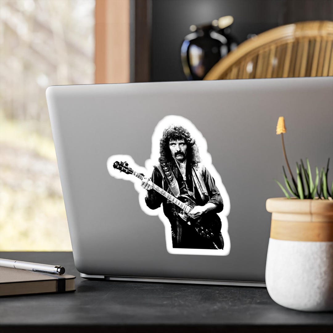 Tony Iommi Vinyl Decals - Music Lover's Sticker, Guitar Decor, Gifts ...
