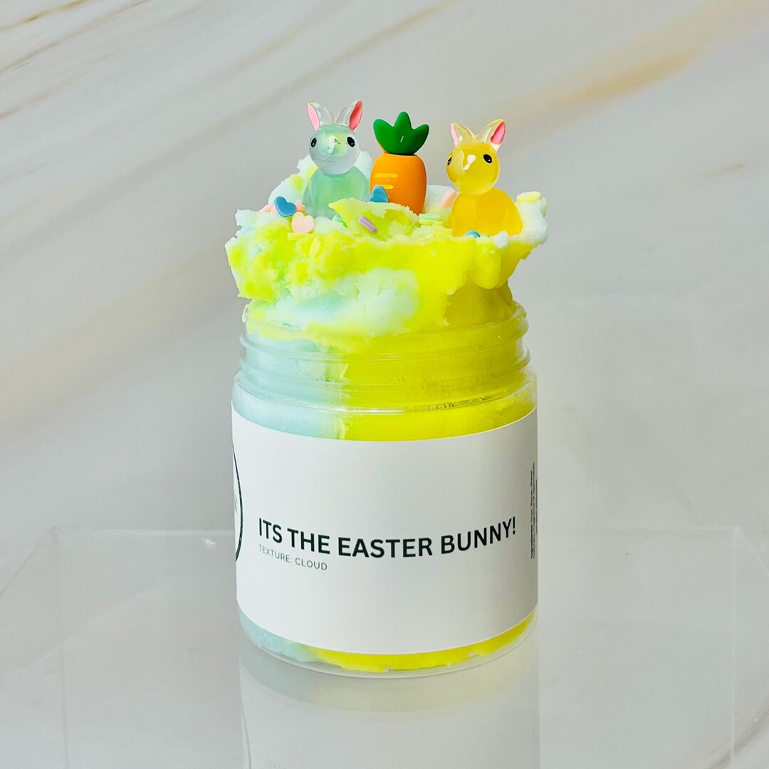 It's the Easter Bunny! | Cloud Slime, Scented Slime, Aesthetic Slime ...