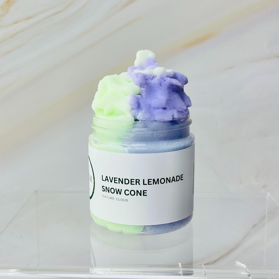 Lavender Lemonade Snow Cone | Cloud Slime, Purple Slime, Green Slime ...