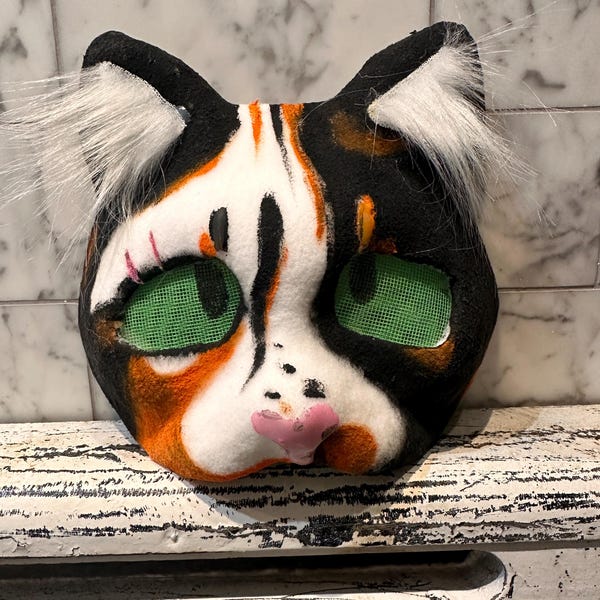 Calico Cat Therian Mask - Etsy