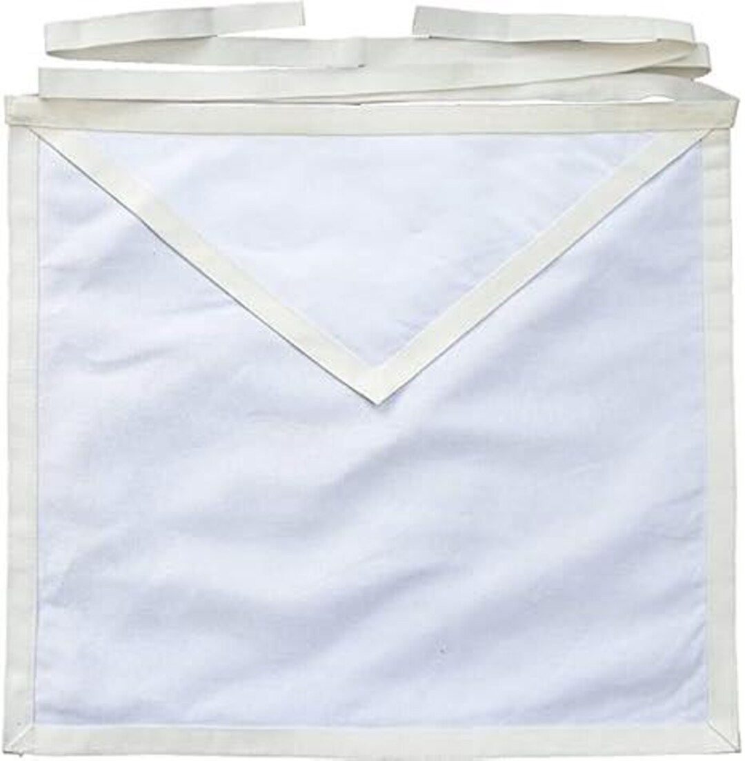 MASONIC REGALIA Cotton Duck Cloth Candidate Apprentice Aprons- Pack of ...