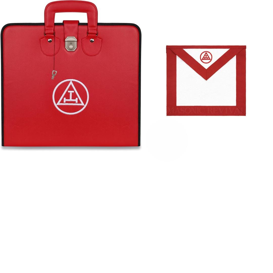 Royal Arch Masonic Apron Matching Case – High-quality Leather Apron ...