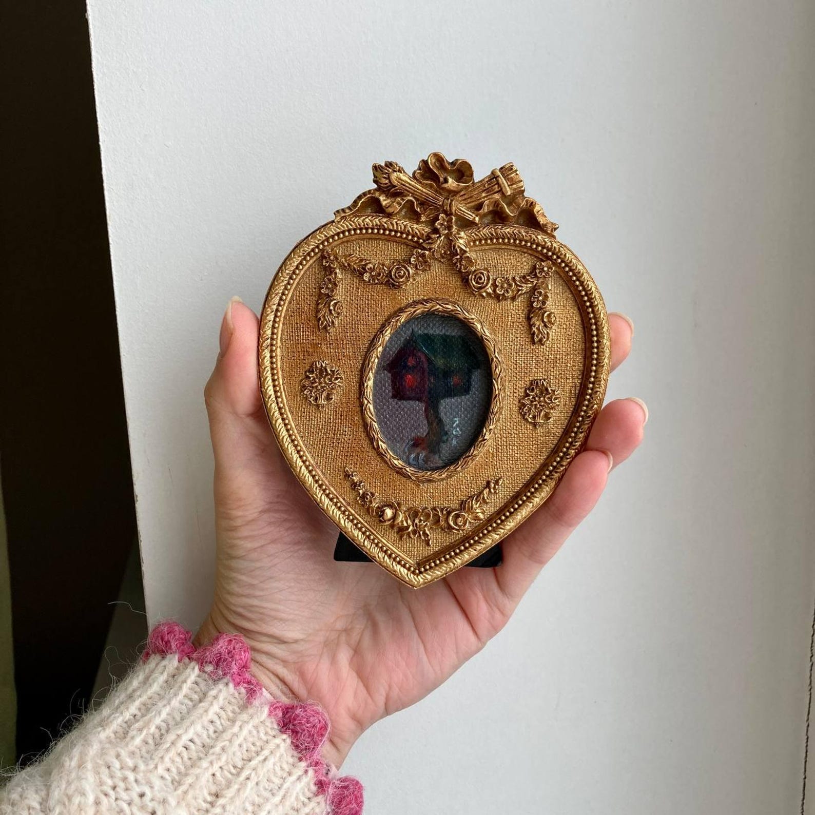 Baba Yaga’s Hut Baba Yaga Painting Gold Frame Dark Cottagecore Spooky ...