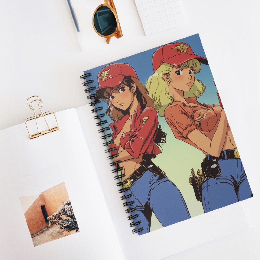 Vintage Anime Girl Spiral Notebook – Aesthetic Journal, 6" X 8" - Etsy