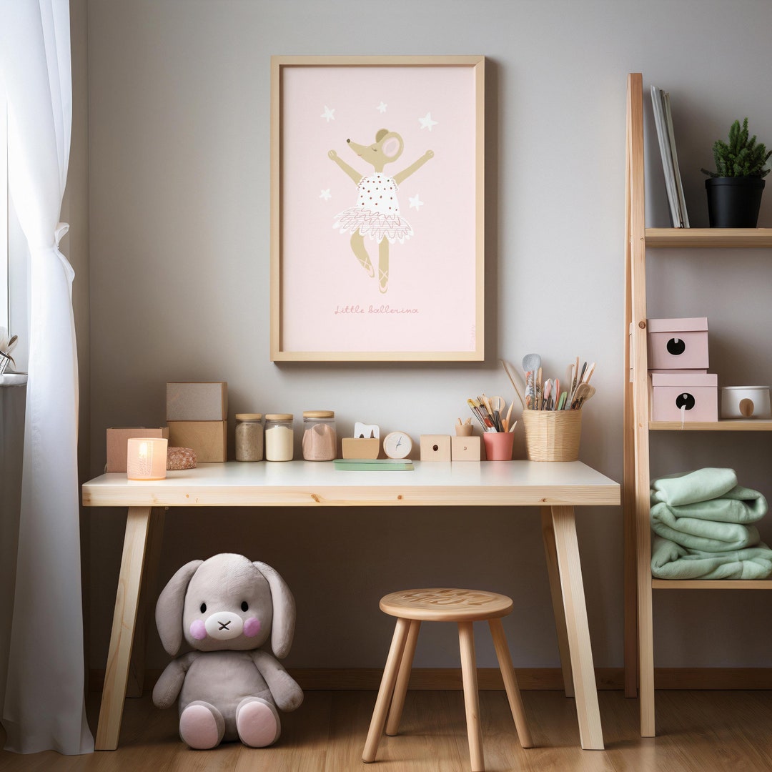 Ballet Mouse ‘little Ballerina’ Printable Art, Download Only, Ballerina ...
