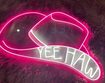 Led Cowboy Hat Sign - Etsy