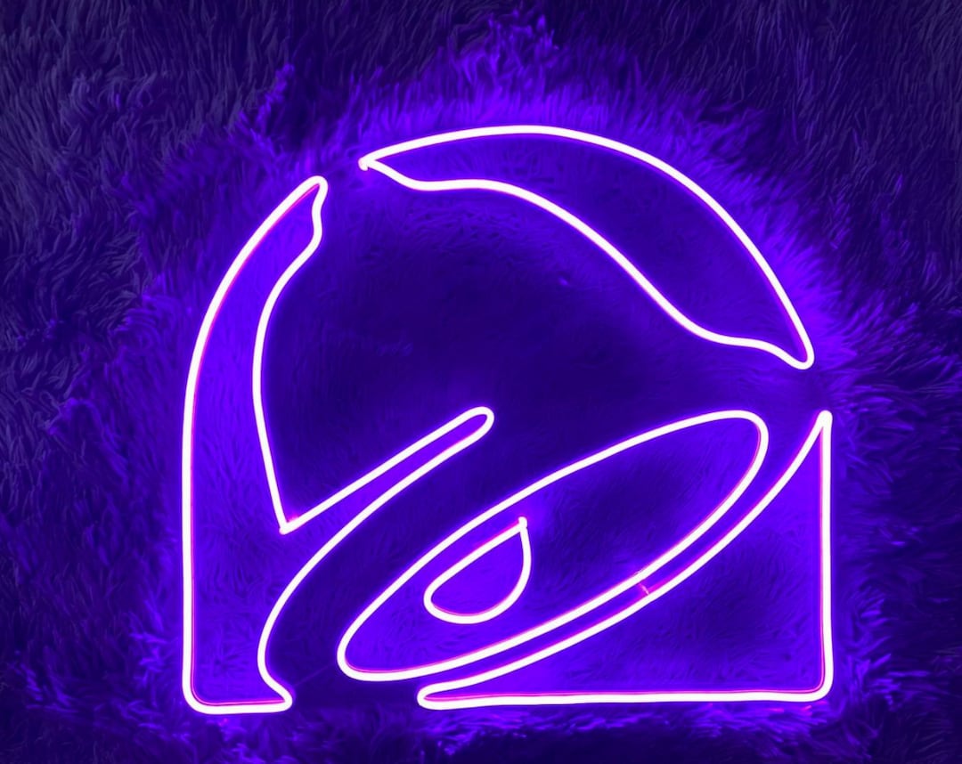 Taco Bell Neon Sign Custom Neon Sign Wall Decor Taco Bell - Etsy