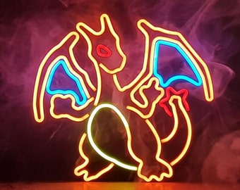 Charizard Neon Sign - Etsy UK
