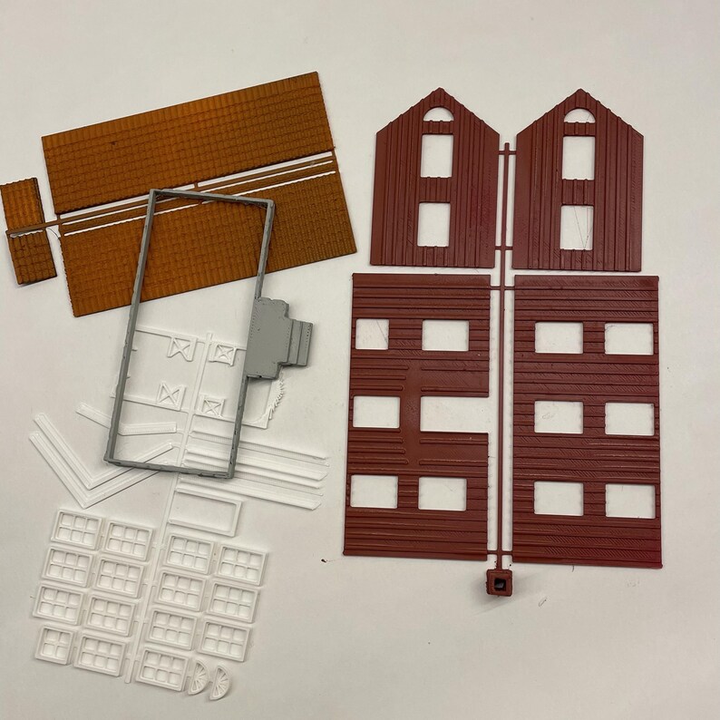 Model Building Kit of Small Scandinavian Rural House in Scale 1:87 - Etsy