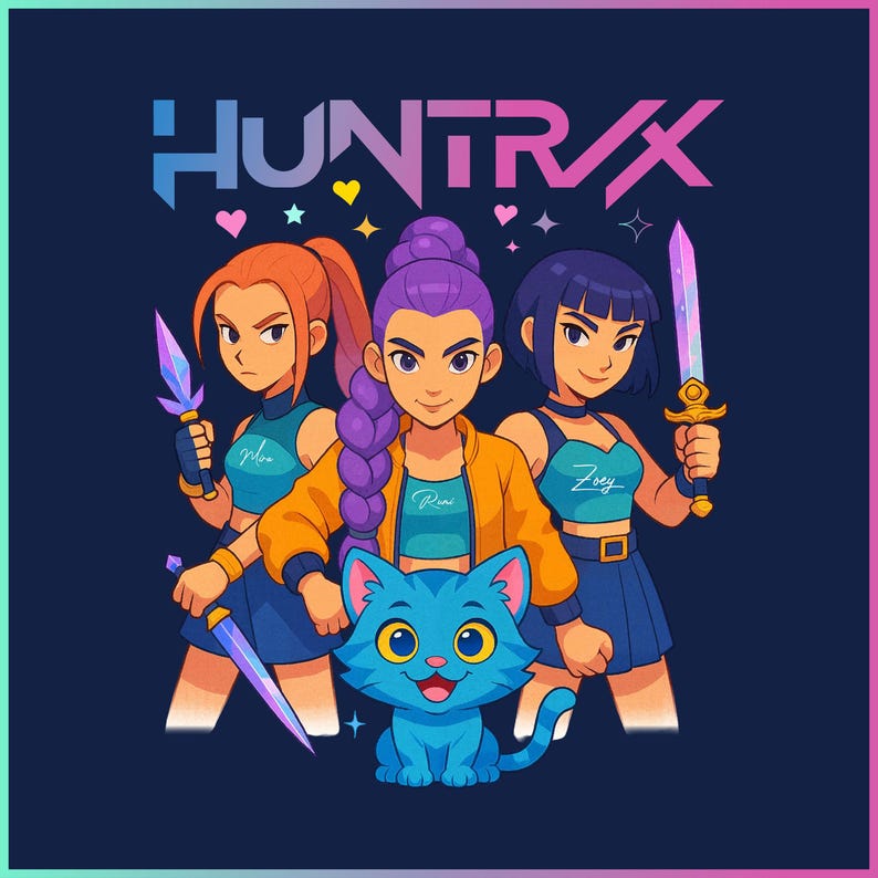 Kpop Huntrix PNG: Saja Girls Anime Fan Art (digital Download) - Etsy