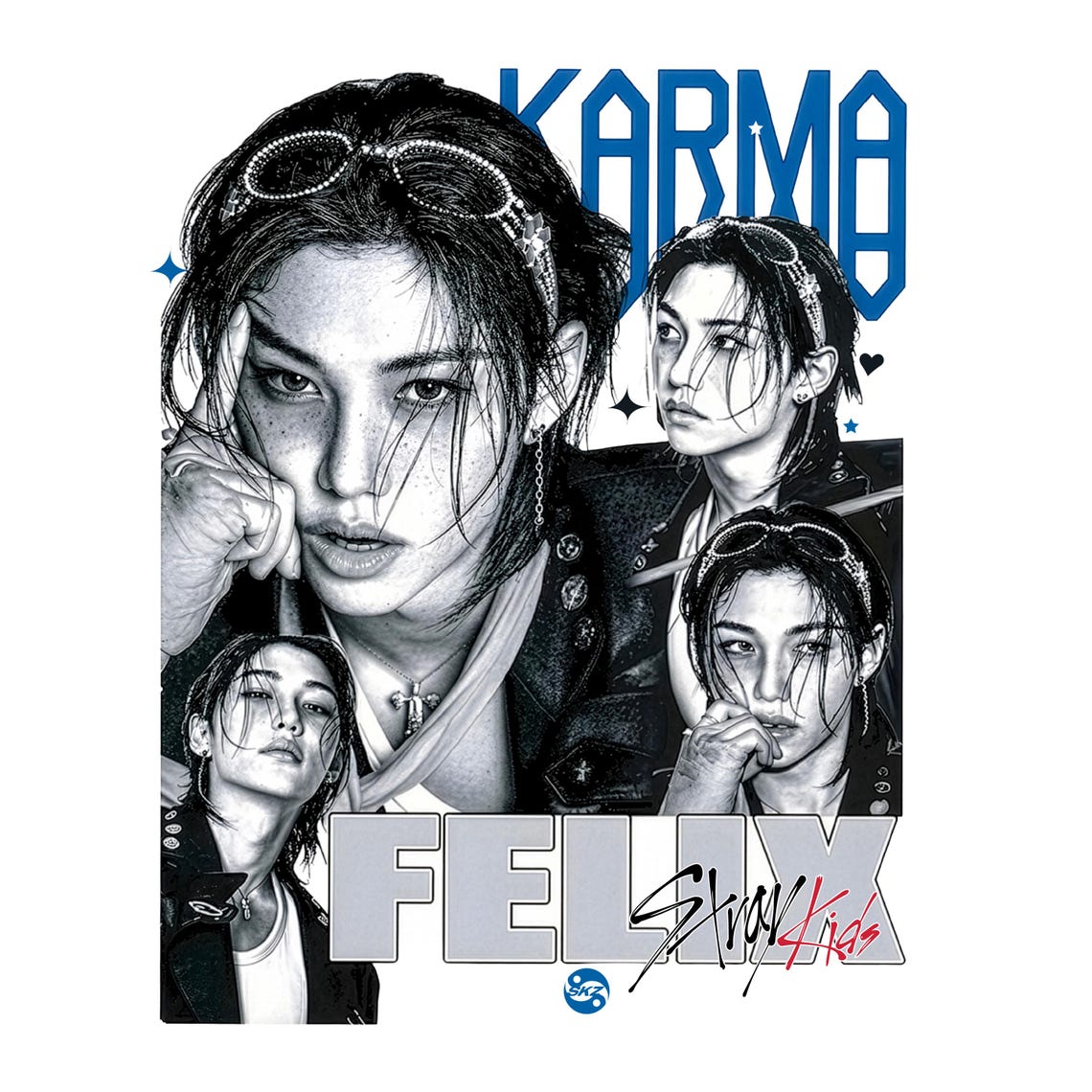 Felix Stray Kids KARMA Bootleg Art PNG, K-pop Design (digital Download ...