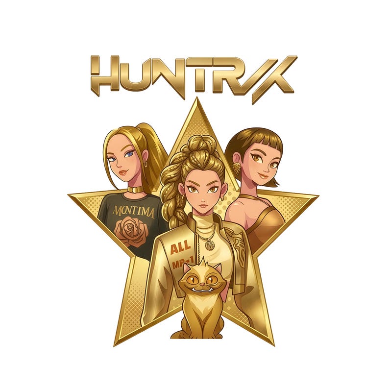 Golden Huntrix PNG | Kpop Saja Girls Anime Fan Art (digital Download ...