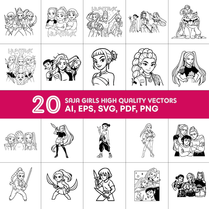 Guerreras del kpop vector - Etsy México