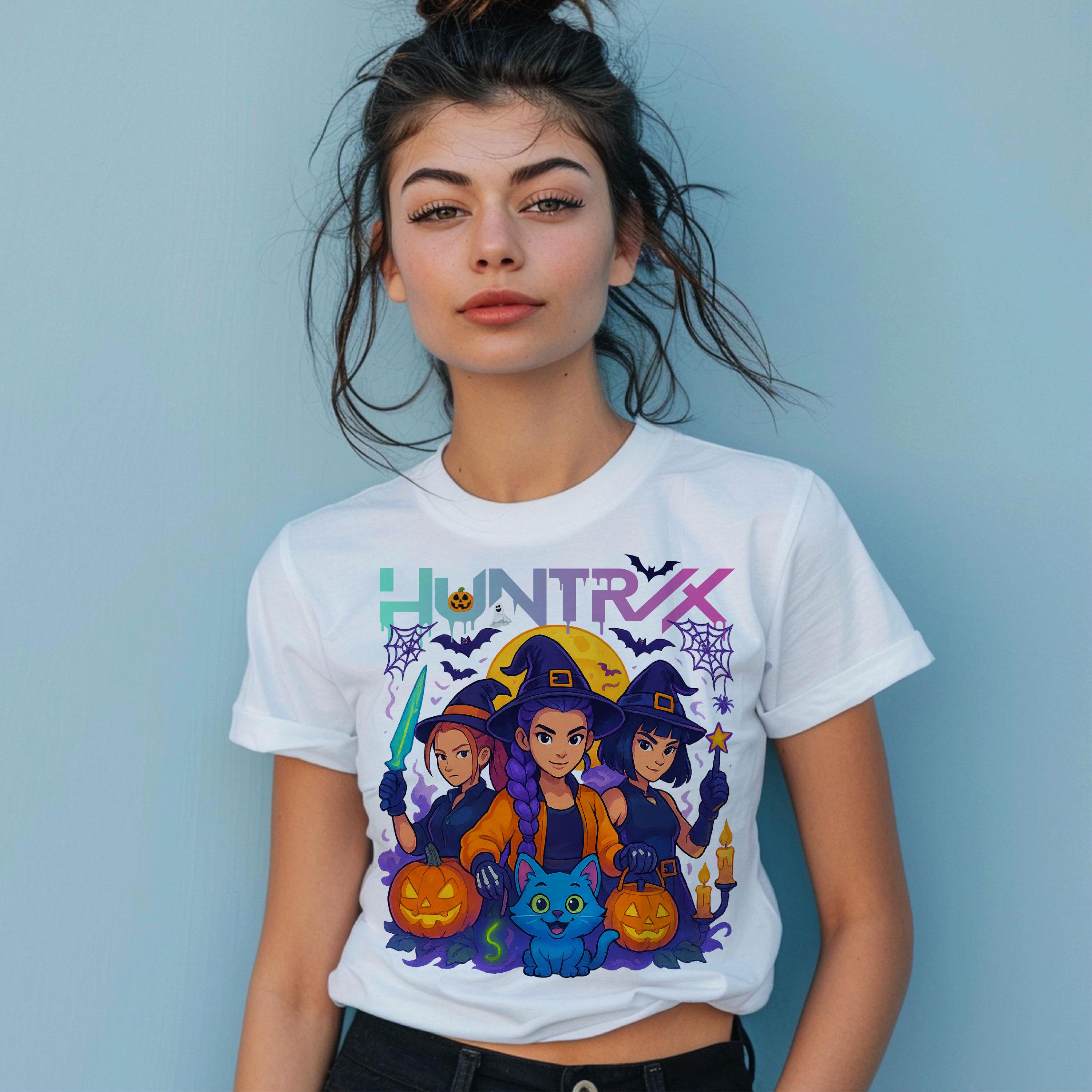 Spooky Huntrix Halloween PNG, Kpop Demon Hunters Clipart, Saja Girls ...