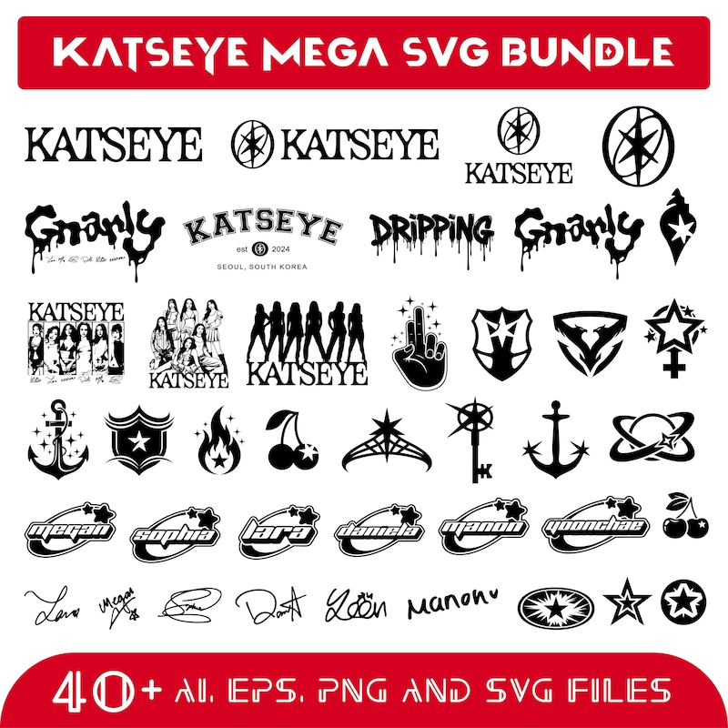 Katseye Cricut Svg - Etsy