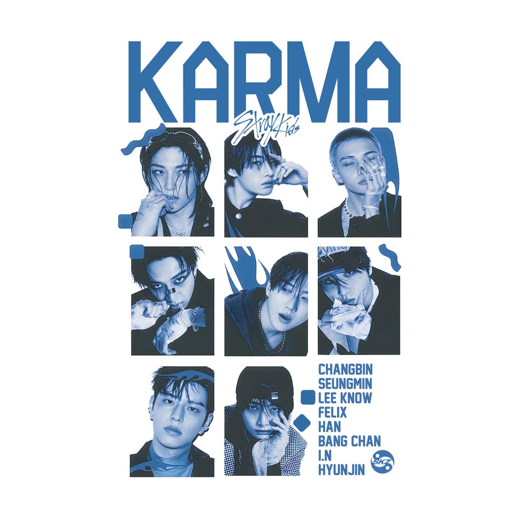 Stray Kids Bootleg PNG, SKZ Karma World Tour Design, Cute SKZOO Fan Art ...