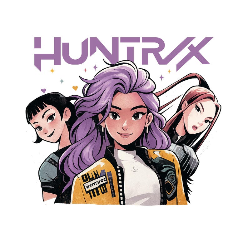 Kpop Huntrix PNG Bundle, Demon Hunters Art, Saja Girls & Boys Fan Art ...