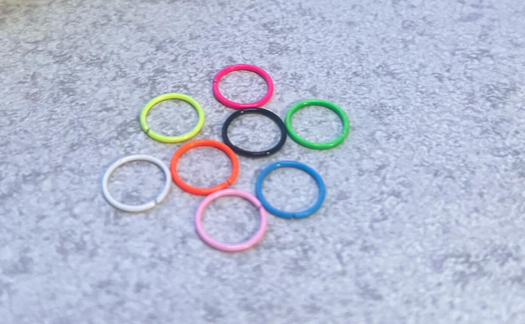Neon Nose Ring, Pink Nose Ring, Bright Nose Ring, Pretty Nose Ring ...