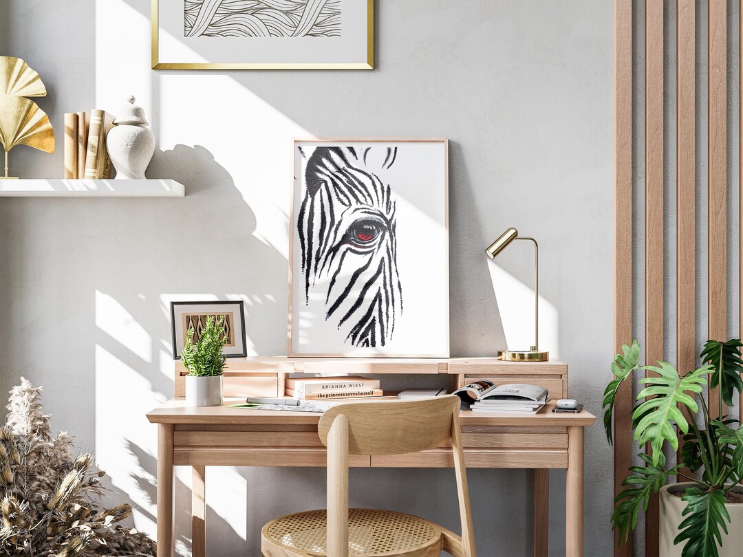 Zebra Head Printable Wall Art – Black and White Safari Animal Print ...