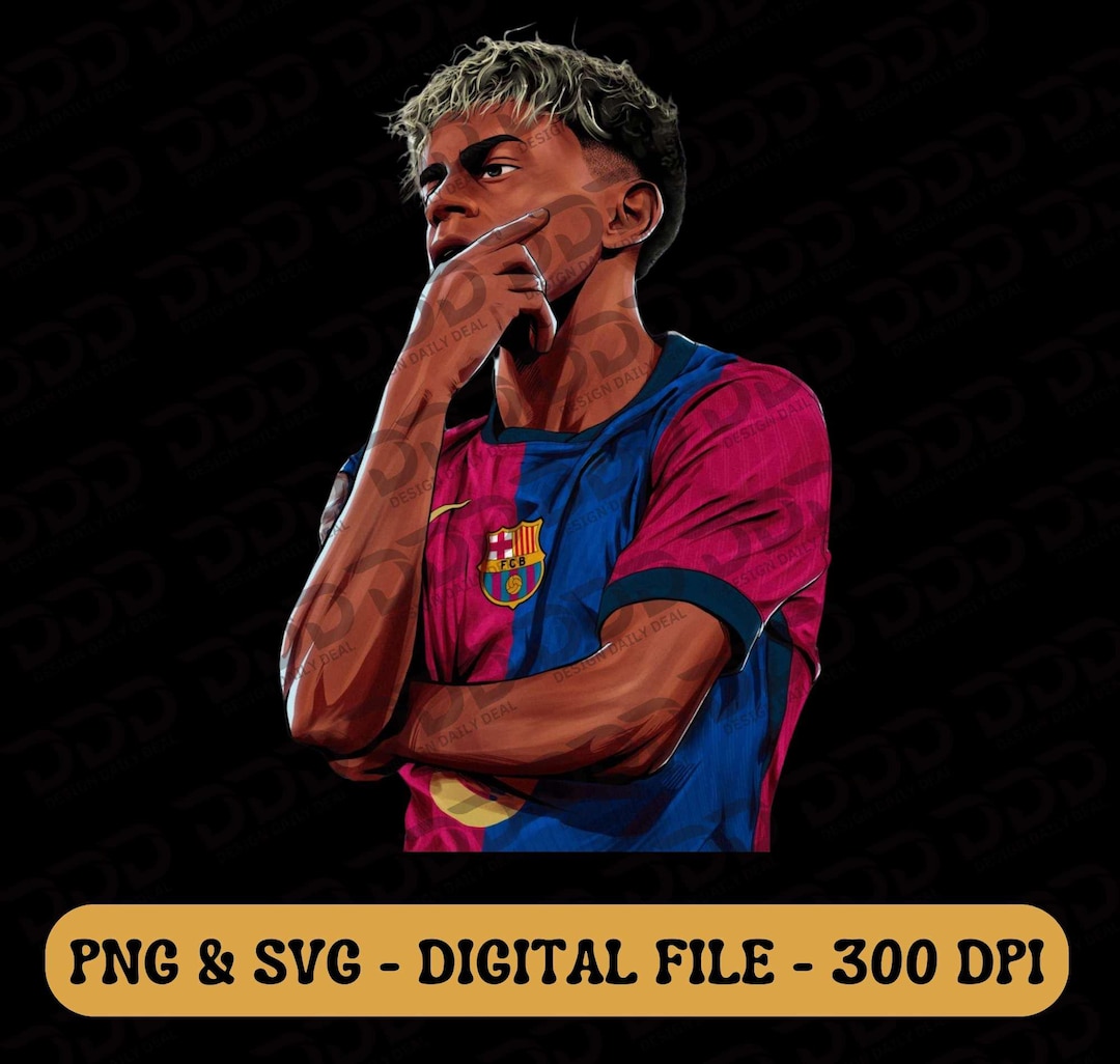 Lamine Yamal Png, Yamal Png Svg | Barcelona SVG PNG Design, Lamine ...