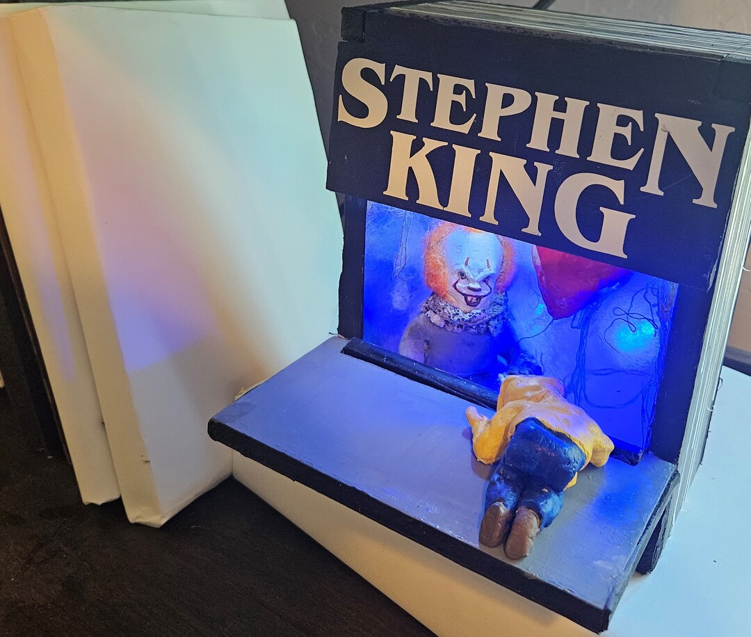 Stephen King's it Diorama Book Nook Miniature Art - Etsy