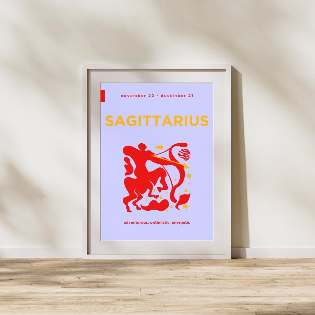 Sagittarius Star Sign Poster - Etsy