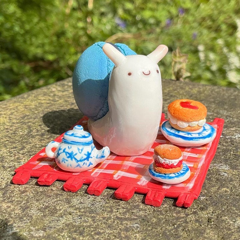 Polymer Clay Snail - Etsy