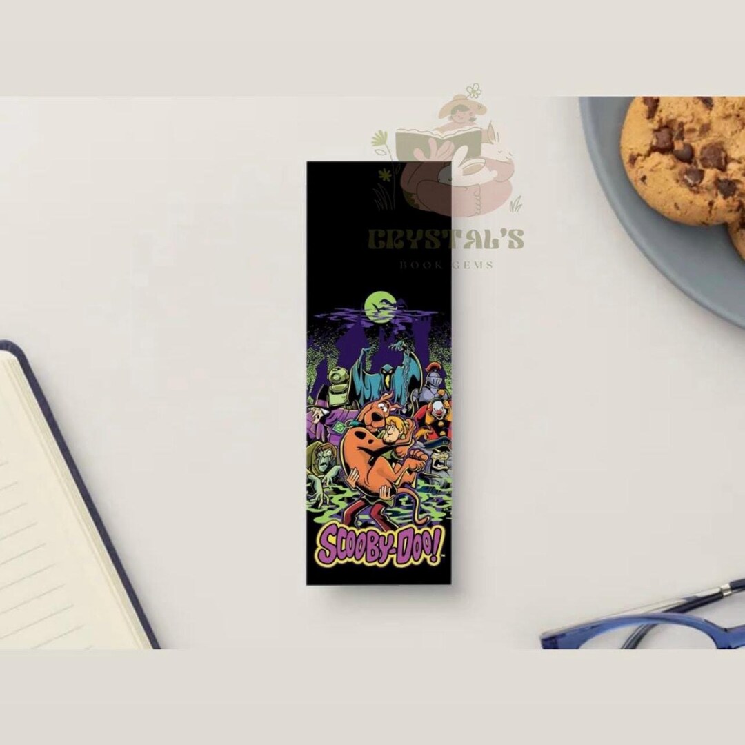 Spooky Cartoon Bookmark, Bookish Gift, Laminated, Book Club, Handmade ...