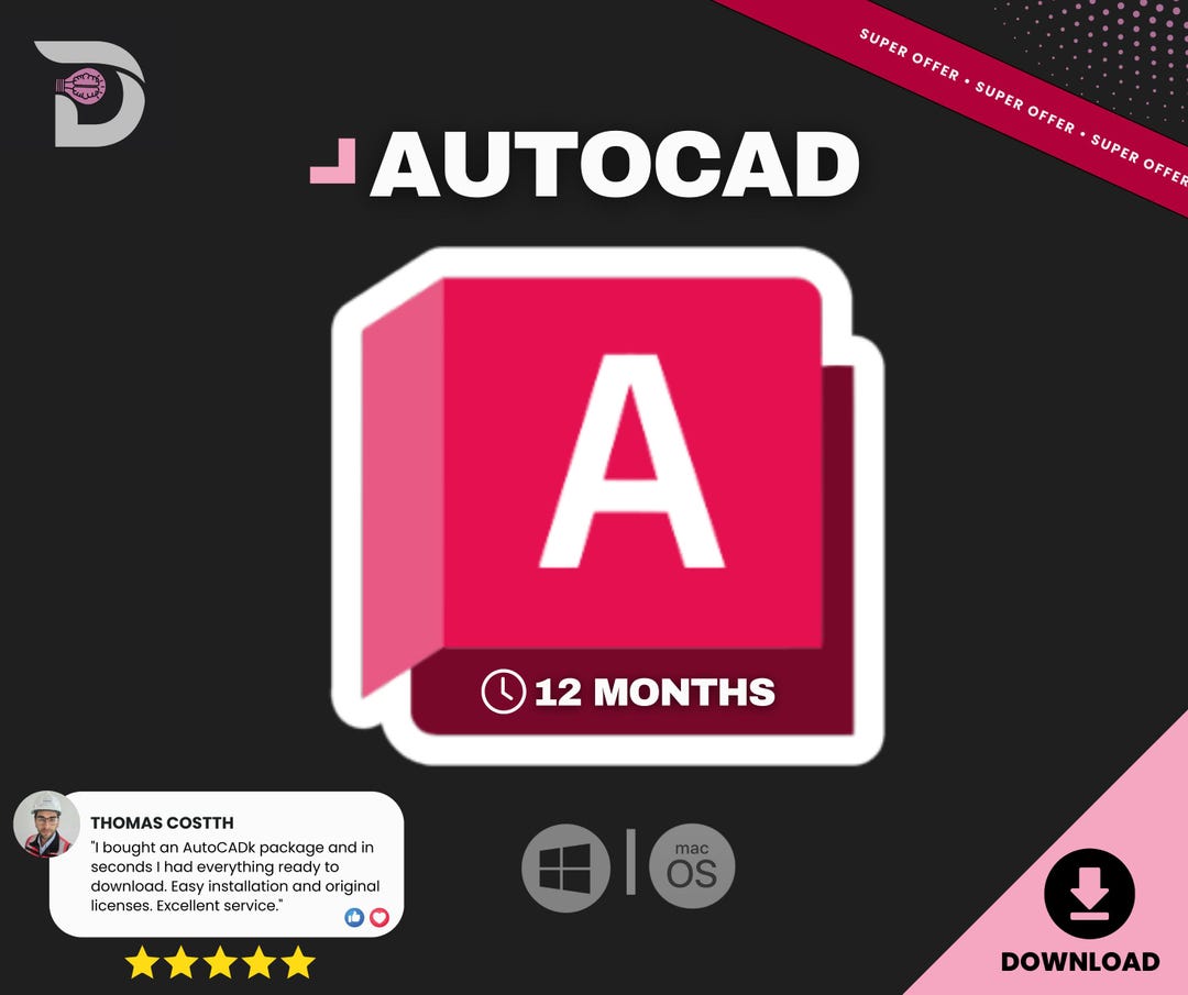 Autocad License 2022-2025 1 Year 3 Devices Windows & Macos Instant ...