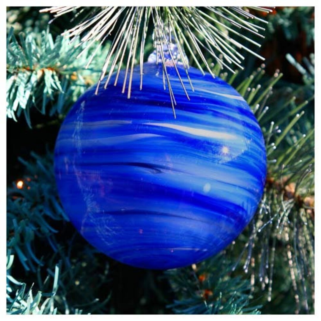 Blown Glass Neptune Christmas Ornament - Etsy