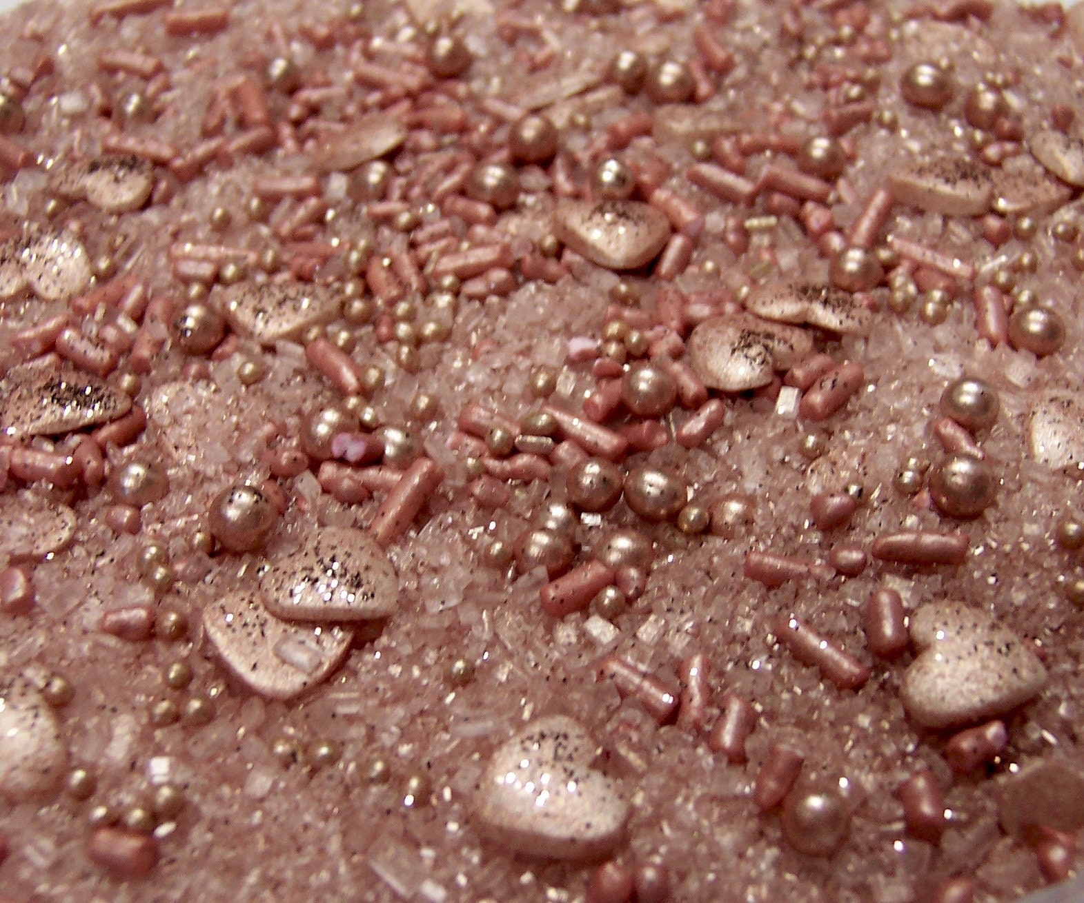 Candy Making Craft Supplies & Tools Edible Sprinkles Rose Gold Cookie ...