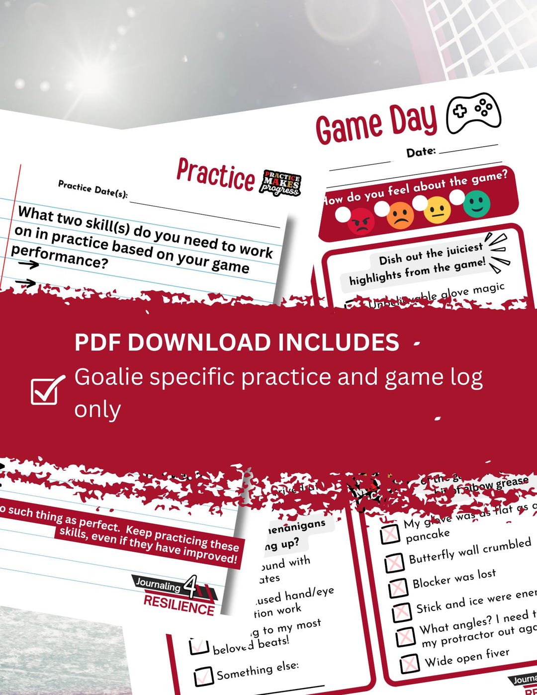 Practice/game Log Only - the Ultimate Journal for Young Goalies ...