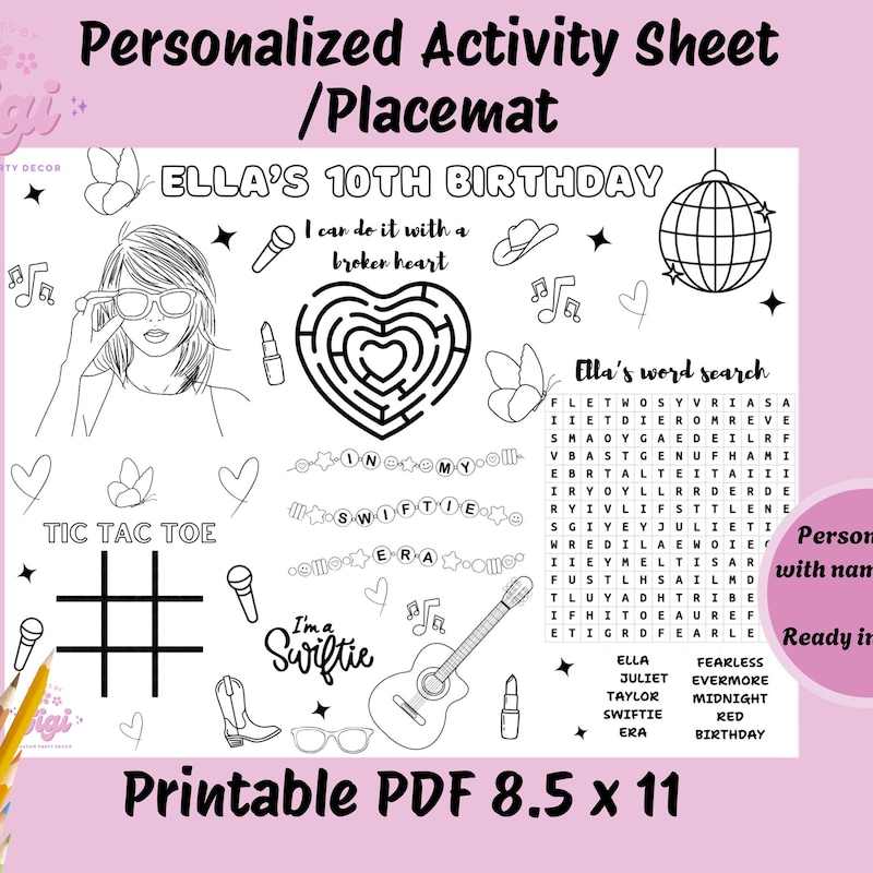 Custom Coloring Stickers - Etsy