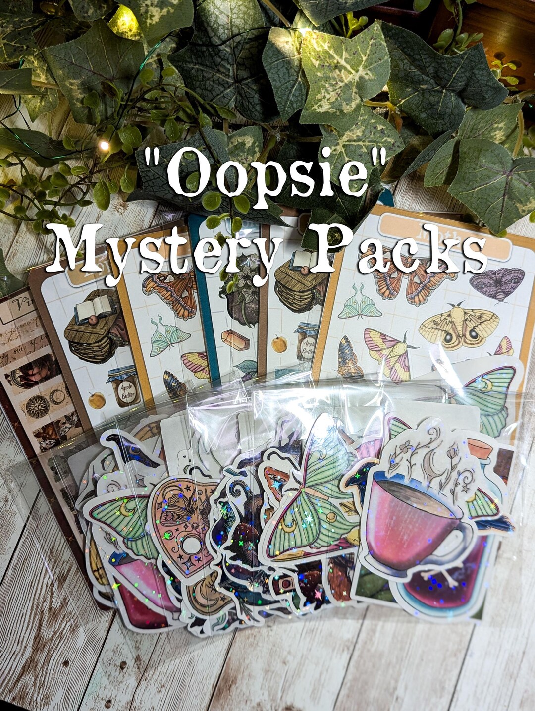 Oopsie Mystery Sticker Packs, B-grade Holographic Stickers, Imperfect ...