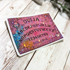 Ouija Holographic Sticker, Laminated Stickers, Spirit Board, Water ...