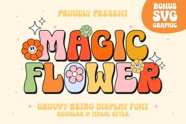 Super Retro Font and Graphics Bundle – 23 Fonts + Bonus Retro Quote ...