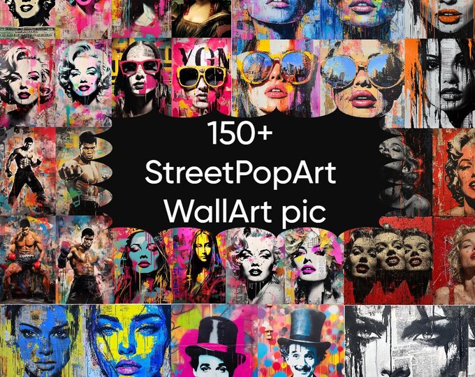 140+ Graffiti Wall Art,street Pop Art Print Set,printable Fashion Decor ...