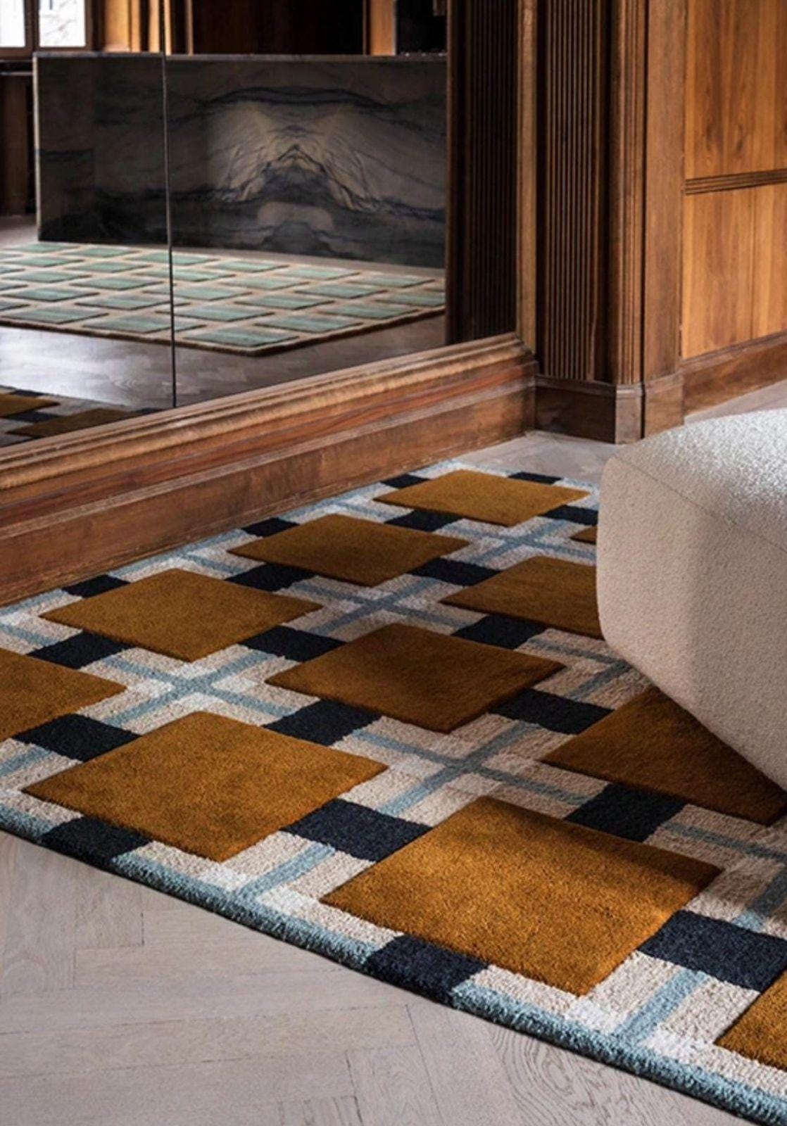 EVELINA KROON Design Hand Tufted Rug 100% Wool Handmade Area Rug Carpet ...